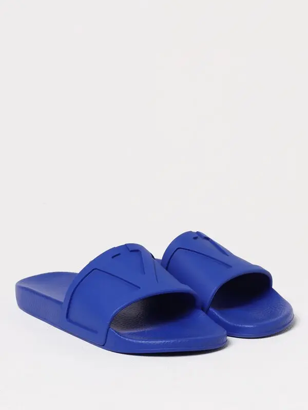 Valentino Garavani Slides - Gnawed Blue