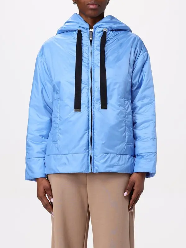 Max Mara Padded Hooded Jacket - Blue