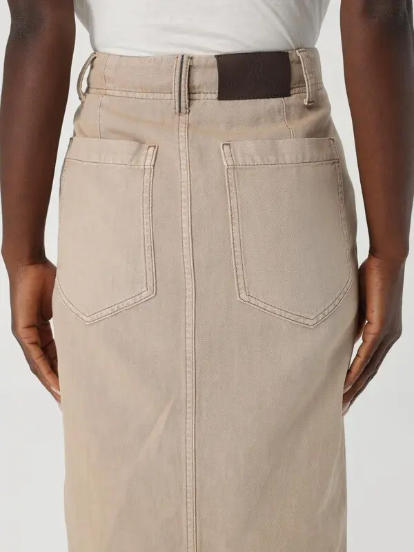 Brunello Cucinelli Maxi Skirt - Beige