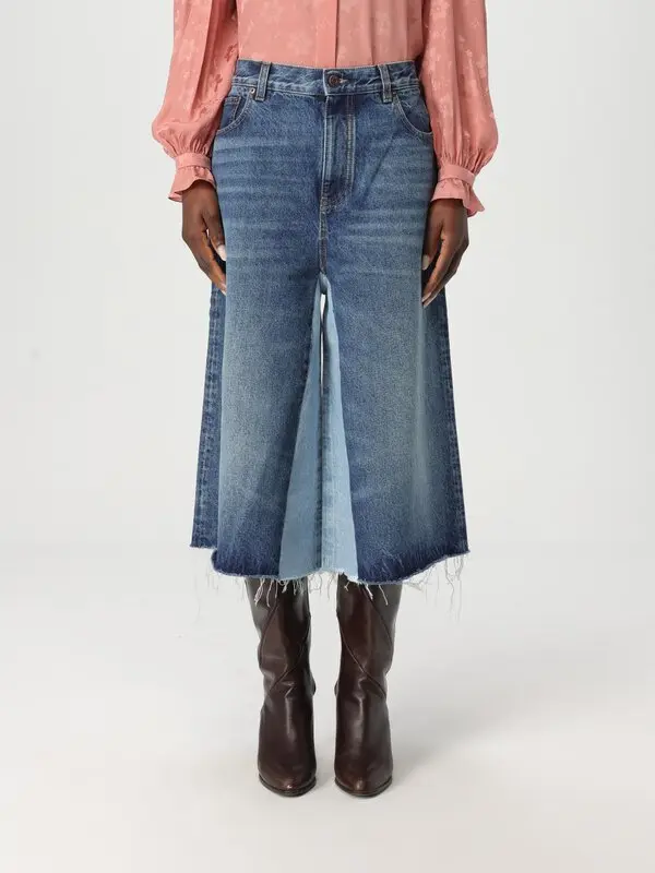 Chloé Denim Wide-leg Culottes