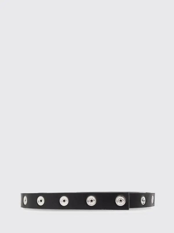 Attico Studded Leather Belt - Black
