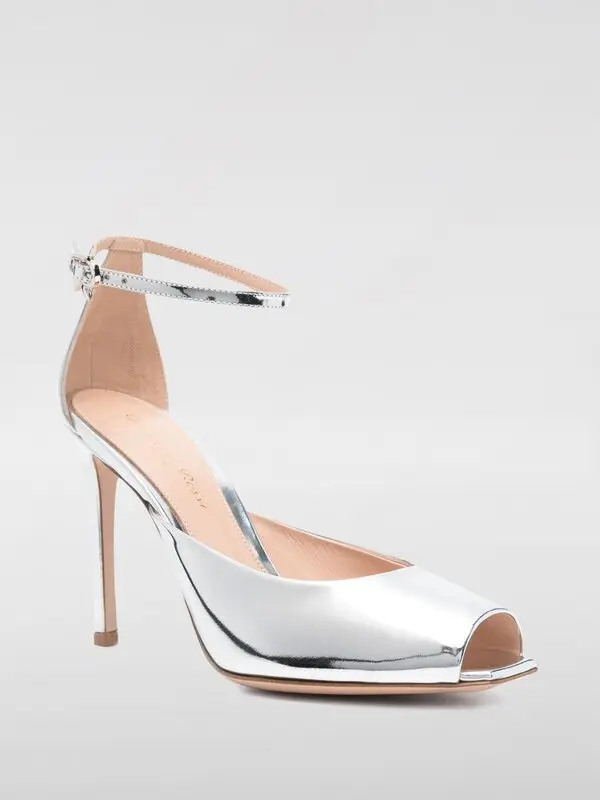 GIANVITO ROSSI Metallic Heeled Sandal