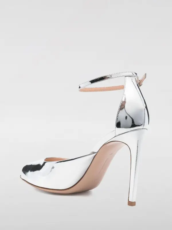 GIANVITO ROSSI Metallic Heeled Sandal