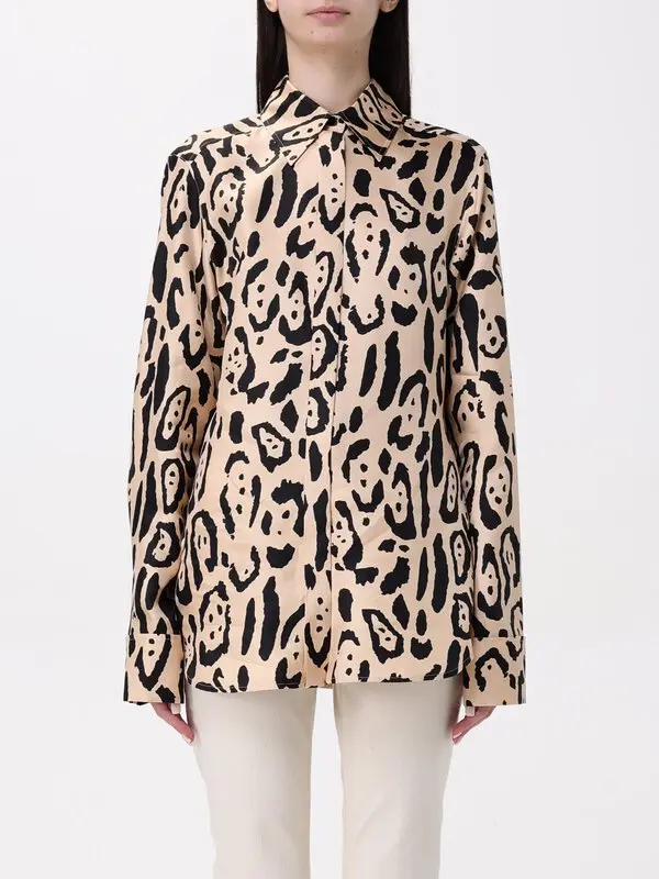 Sportmax Leopard Print Shirt - Camel
