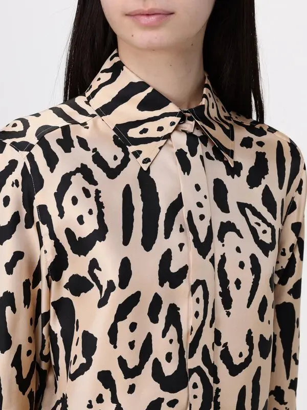 Sportmax Leopard Print Shirt - Camel