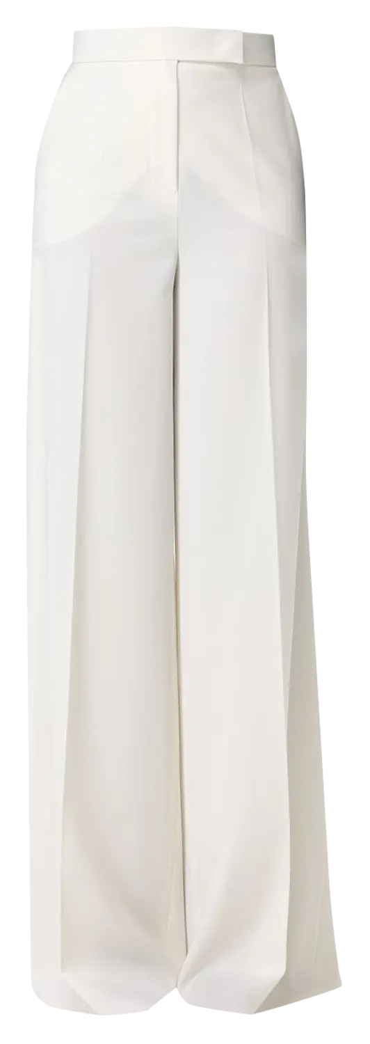 Max Mara Wide Leg Trousers - White