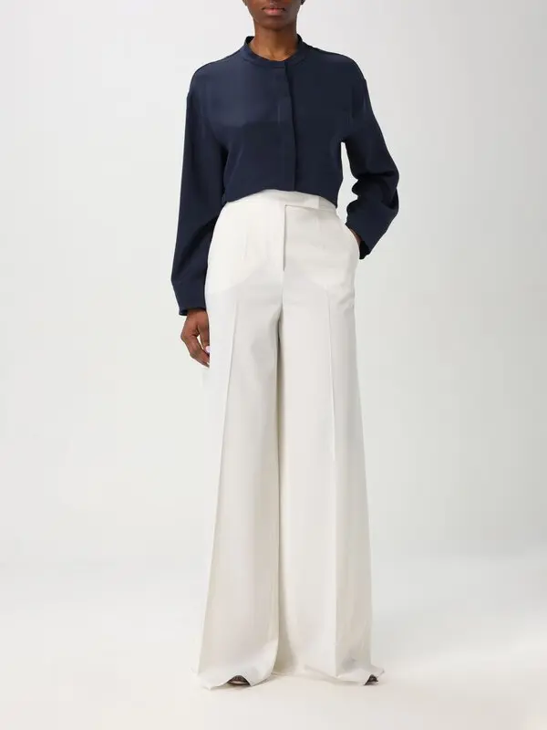 Max Mara Tailored Wide Leg Trousers - White
