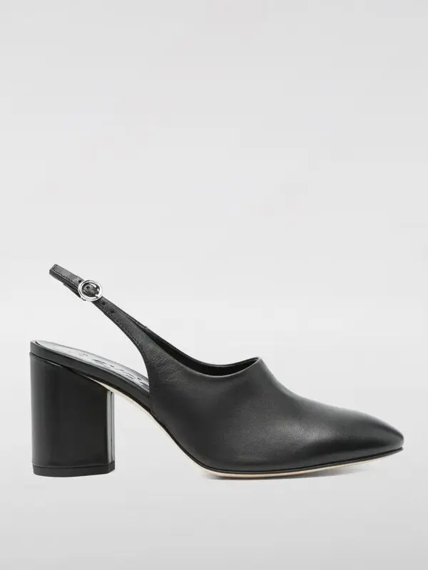 AeydĒ Slingback Block Heel Pumps - Black
