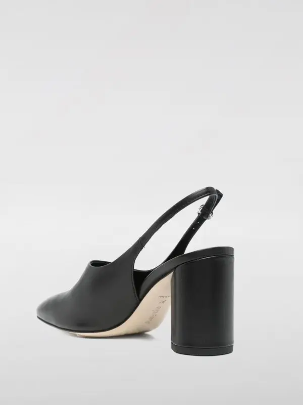 AeydĒ Slingback Block Heel Pumps - Black