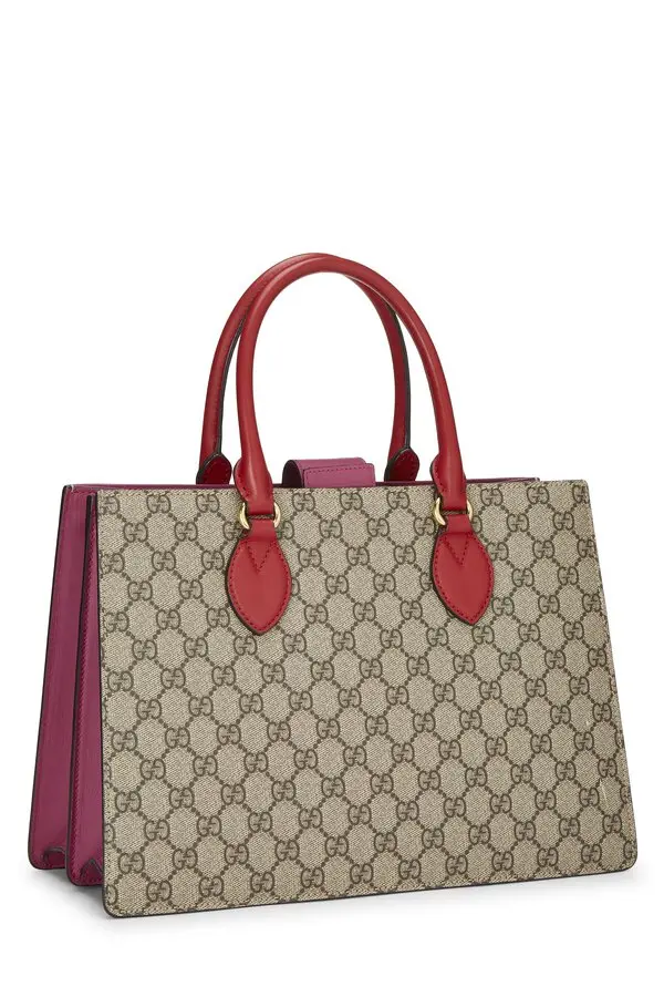 Gucci Gg Supreme Canvas Top Handle Tote - Multi