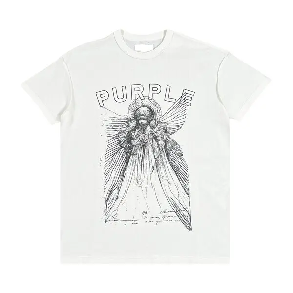 PURPLE BRAND Textured Inside Out T-shirt - White