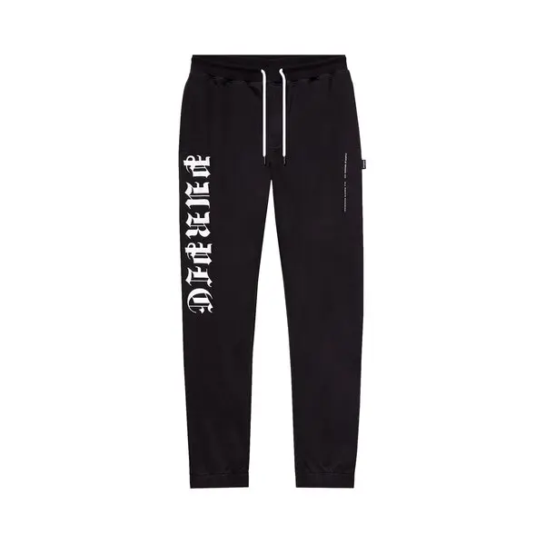 PURPLE BRAND Gothic Wordmark Sweatpants