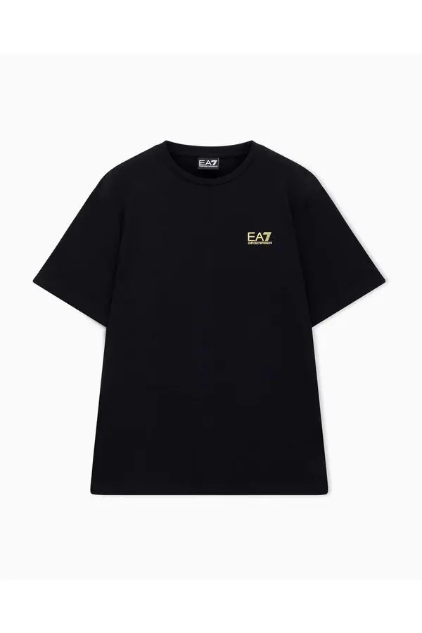 Emporio Armani Logo Series Cotton-jersey T-shirt - Black