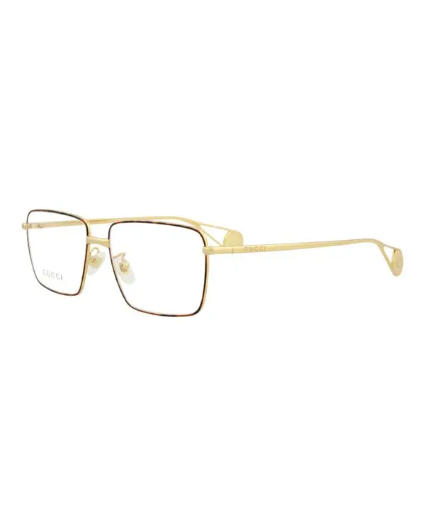 Gucci Square Eyeglasses - Gold/transparent (gg0439o