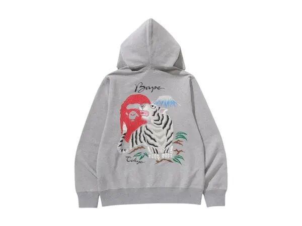 A BATHING APE Tiger Souvenir Zip Hoodie