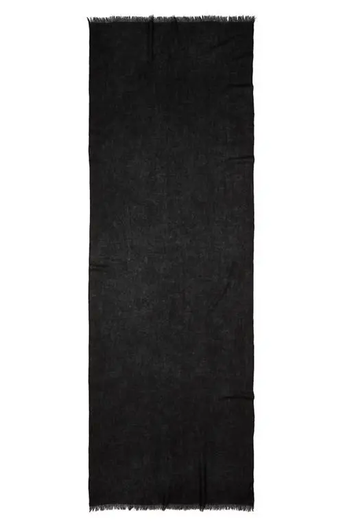 Nordstrom Textured Cashmere Scarf - Black