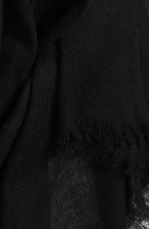Nordstrom Textured Cashmere Scarf - Black