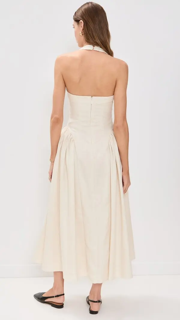 slim fit dress slacks Vince Camuto Halter Dress with Sequin Hem and Bow Detail – Shenayah Beauty  Shop main image 0