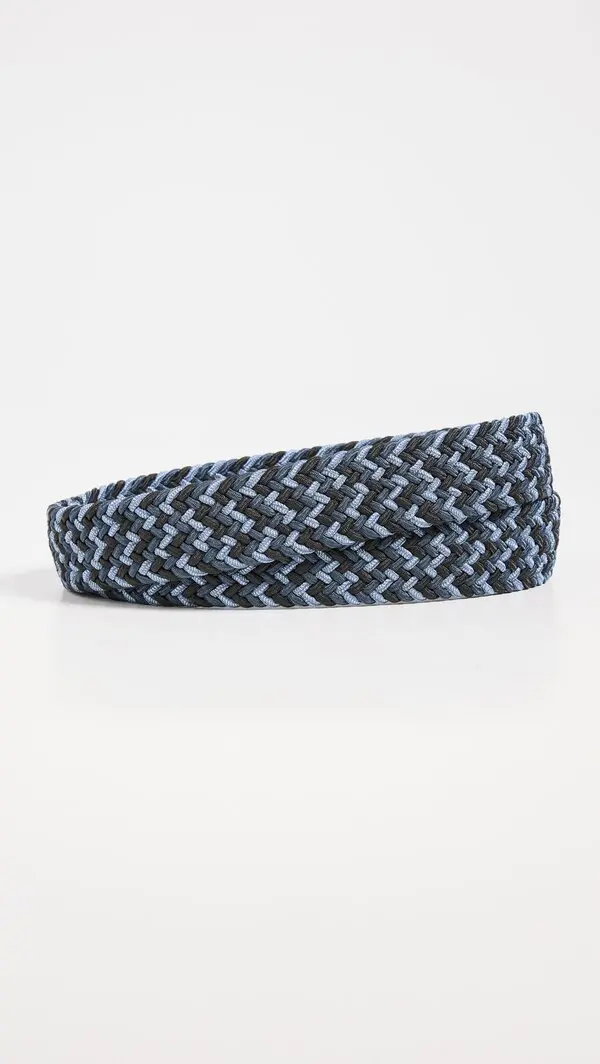 Faherty Brand Stretch Woven Belt - Blue Multi