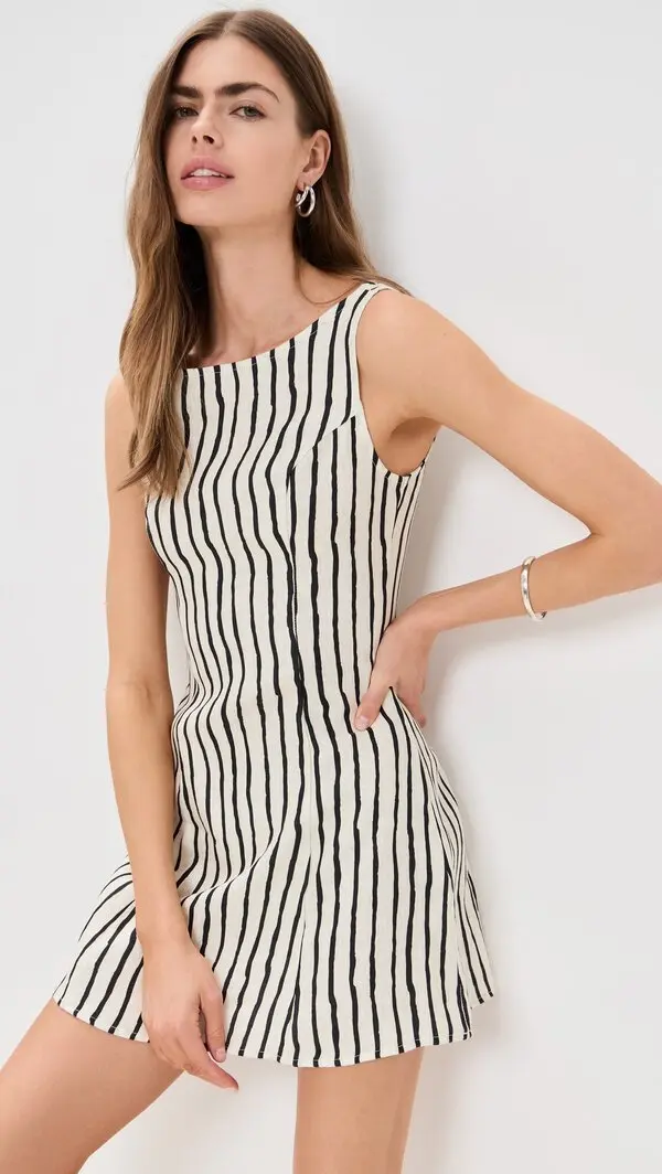VRG GRL Chloe Linen Mini Dress