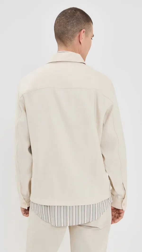 Nn07 Alban Linen Zip Jacket