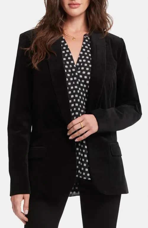 NYDJ Velveteen Tuxedo Blazer - Black
