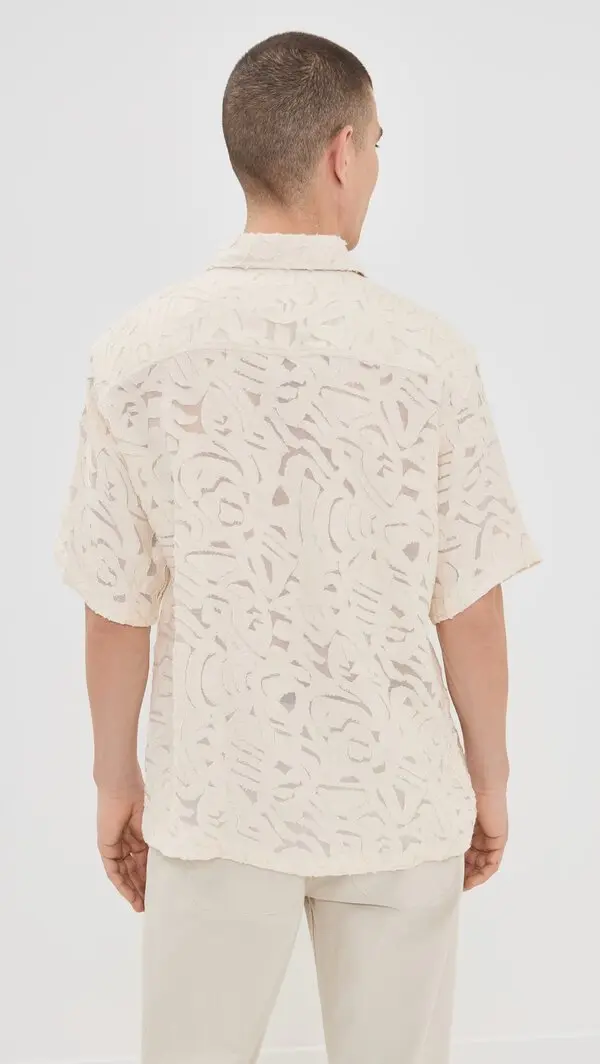 Nn07 Freddy Jacquard Short Sleeve Shirt