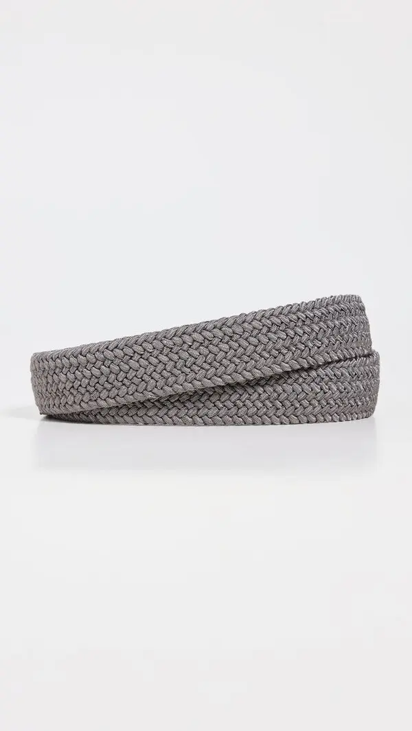 Faherty Brand Stretch Woven Belt - Grey