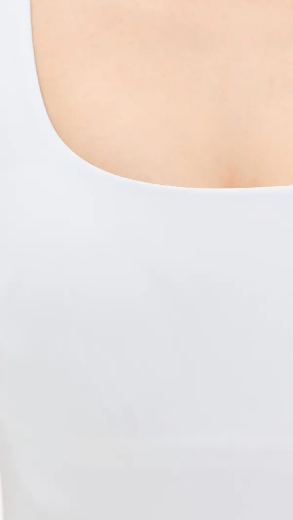 STYLEST Dreamsculpt Square Neck Tank Suit - Blanc