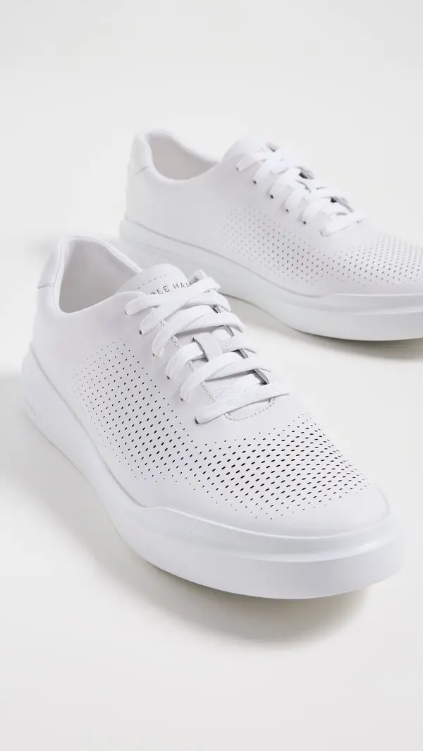 Cole Haan Grandpro Rally Laser Cut Sneakers - White