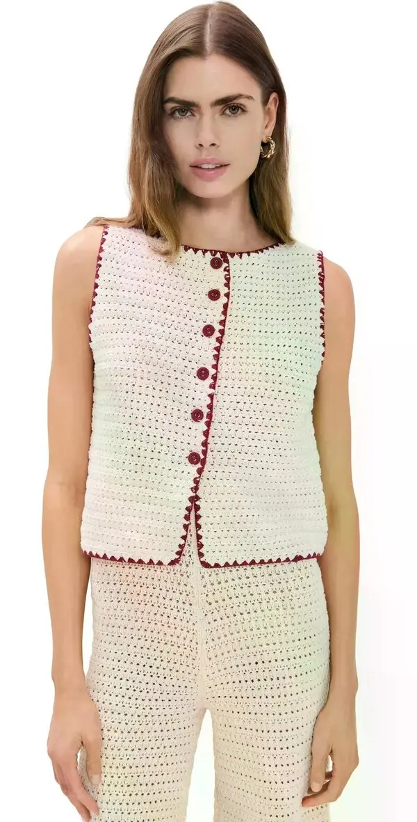 Vrggrl Vrg Grl Stella Crochet Vest