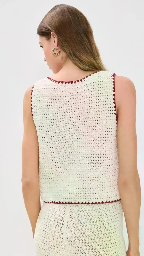 Vrggrl Vrg Grl Stella Crochet Vest