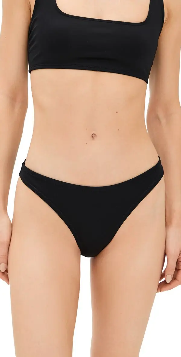 Good American Compression Better Bikini Bottoms - Black