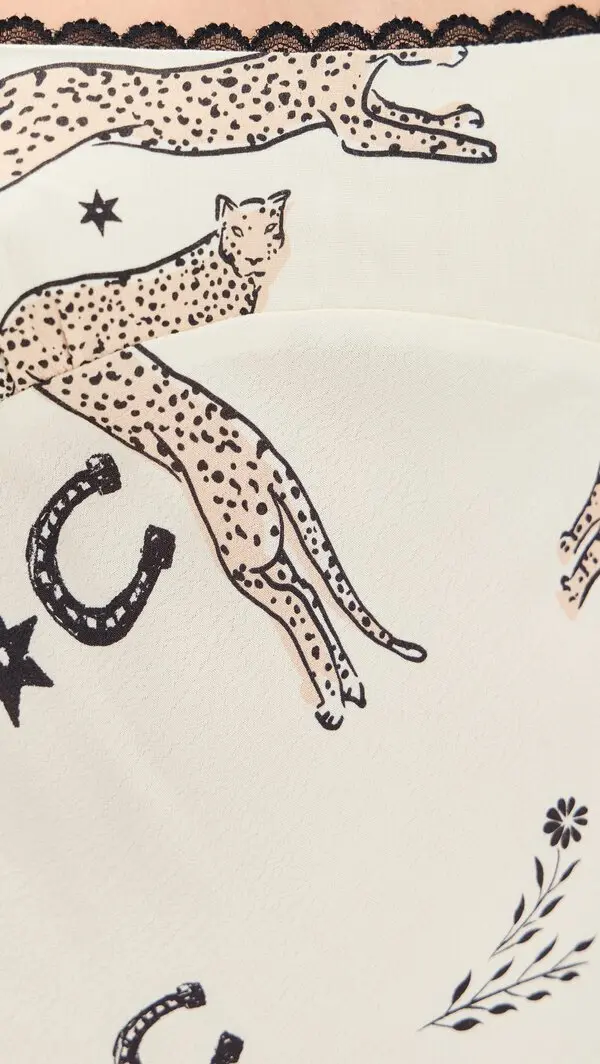VRG GRL Cheetah Print Bias Cut Maxi Dress