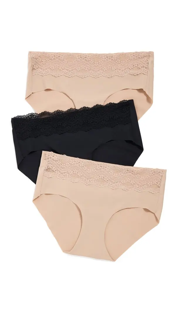 Wacoal B. Tempt'd B. Bare Hipster Briefs 3 Pack - Basic 1