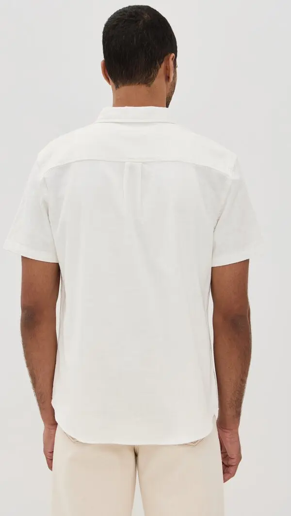 Marine Layer Classic Stretch Selvage Shirt - Natural