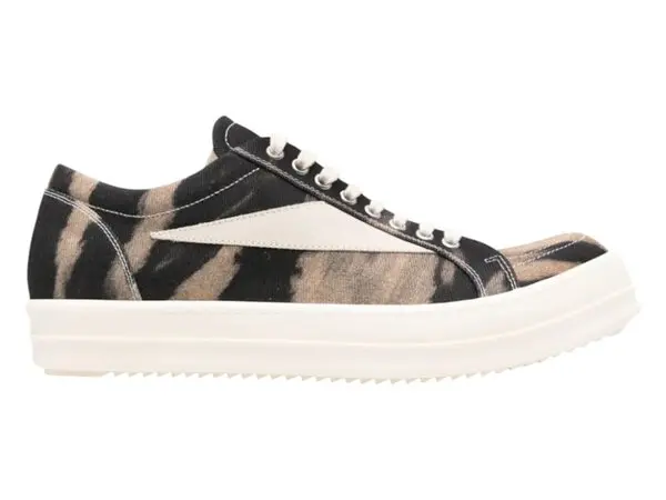 Rick Owens Sun Denim Vintage Sneakers - Black/terra/milk
