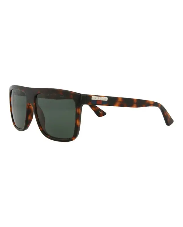Gucci Square Sunglasses - Havana/green (gg0748s