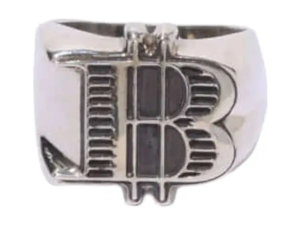 A BATHING APE B Logo Ring - Silver