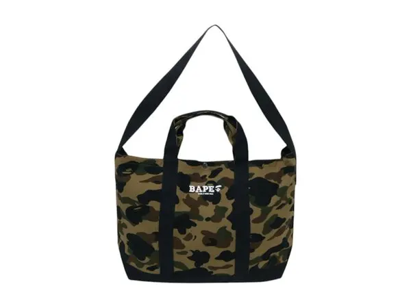 A BATHING APE 1st Camo 2way Tote Bag - Green