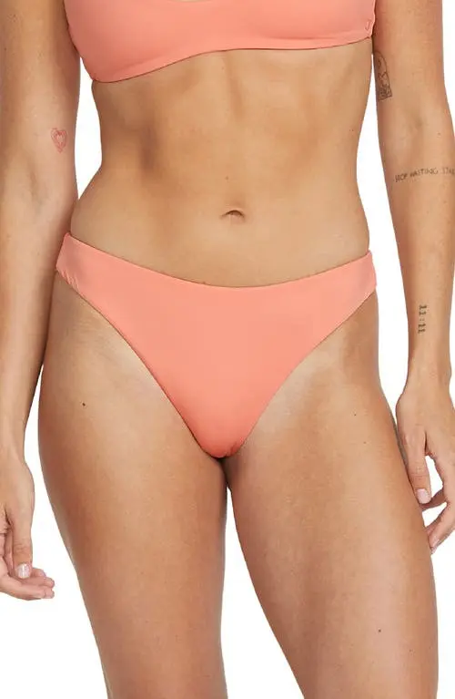 Volcom Simply Seamless Cheekini Bikini Bottoms - Sunset