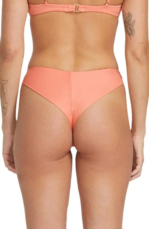Volcom Simply Seamless Cheekini Bikini Bottoms - Sunset