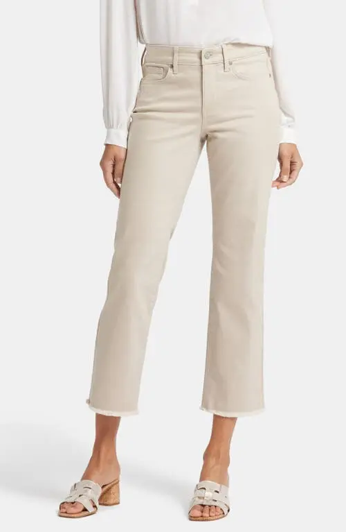NYDJ Marilyn Frayed Ankle Straight Leg Jeans