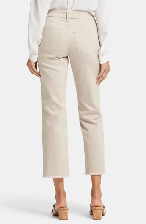 NYDJ Marilyn Frayed Ankle Straight Leg Jeans