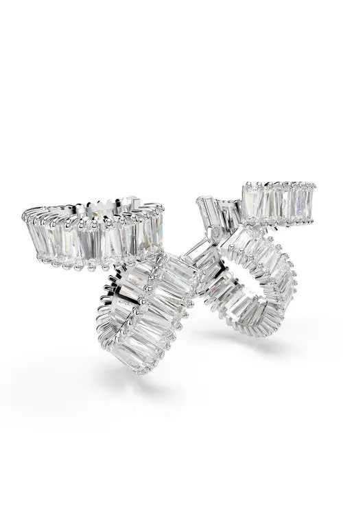SWAROVSKI X Ariana Grande Baguette Zirconia Cuff Earrings