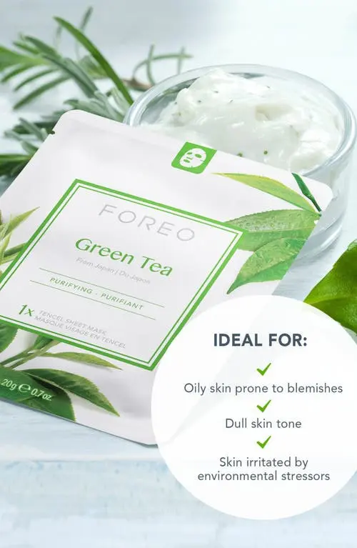 Foreo Farm To Face Sheet Maskgreen Tea X3