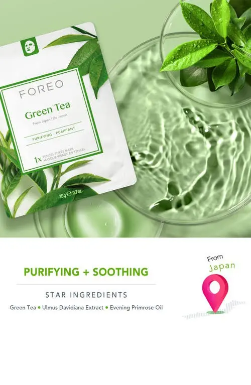 Foreo Farm To Face Sheet Maskgreen Tea X3