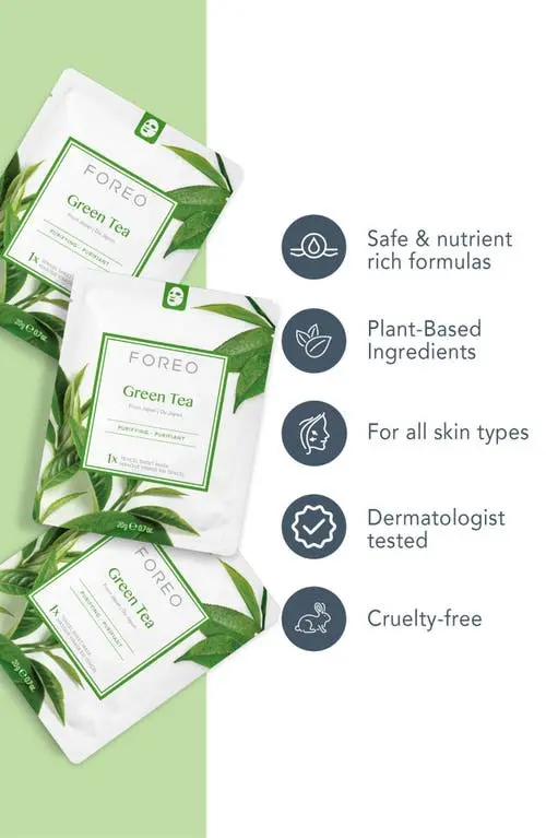 Foreo Farm To Face Sheet Maskgreen Tea X3