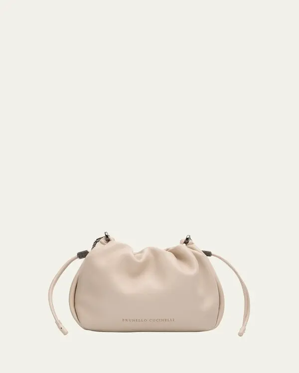 Brunello Cucinelli Small Lambskin Crossbody Bag