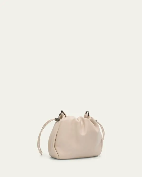 Brunello Cucinelli Small Lambskin Crossbody Bag